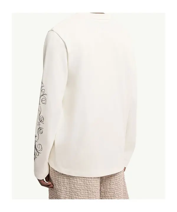 Moncler Logo Motif Cotton Long Sleeve T-shirt