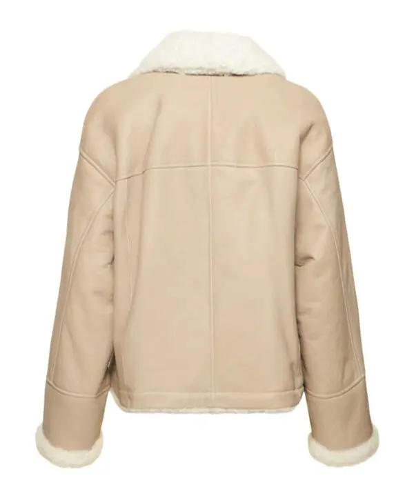 Brunello Cucinelli Long Sleeve Leather Jacket