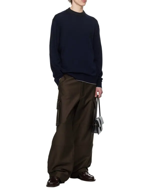 Jacquemus Tricot Knit Jumper With Embroidered 'j