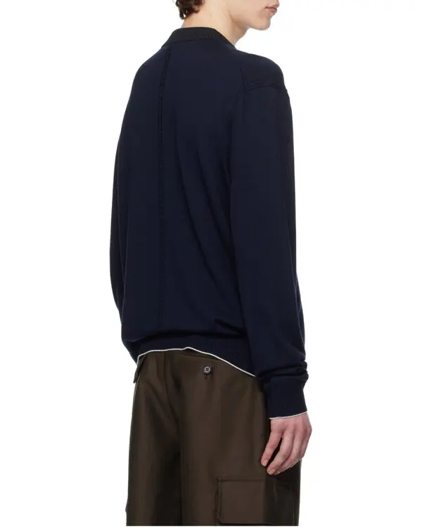 Jacquemus Tricot Knit Jumper With Embroidered 'j