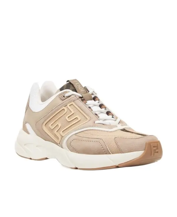 Fendi Faster Ff-embossed Detailed Low-top Sneakers