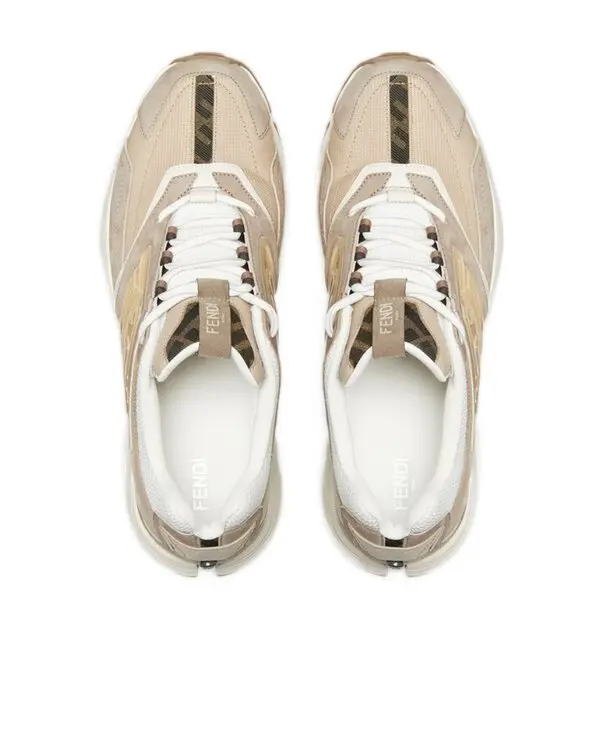 Fendi Faster Ff-embossed Detailed Low-top Sneakers