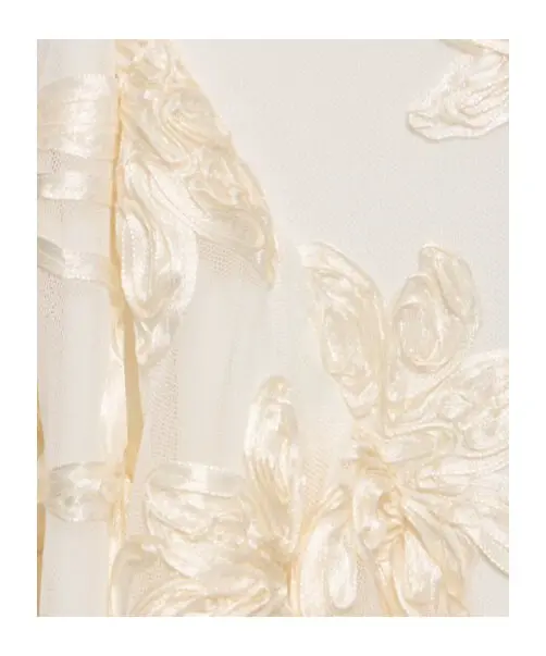 ROTATE BY BIRGER CHRISTENSEN Asymmetric Lace Ruffle Dress