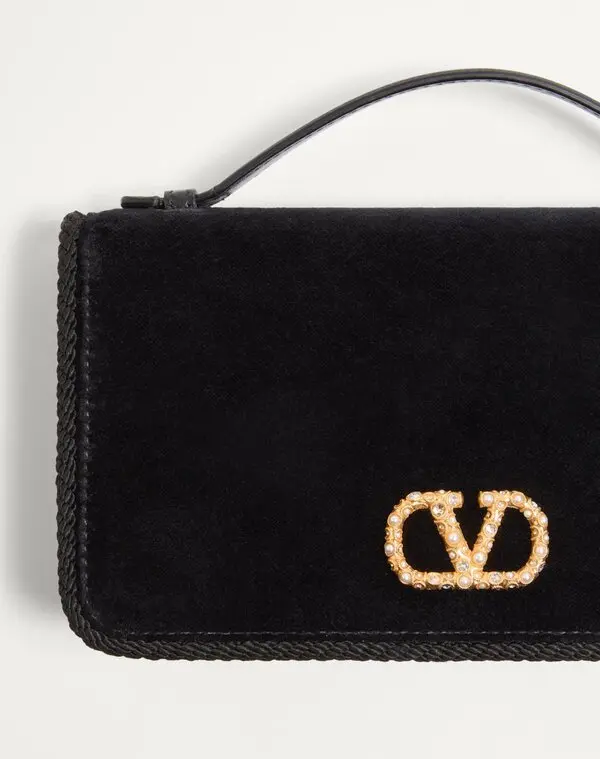 Valentino Garavani Vlogo Signature Braided Edge Tote Bag