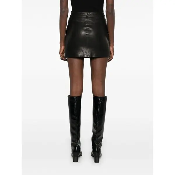 ANINE BING Steel Mini Skirt