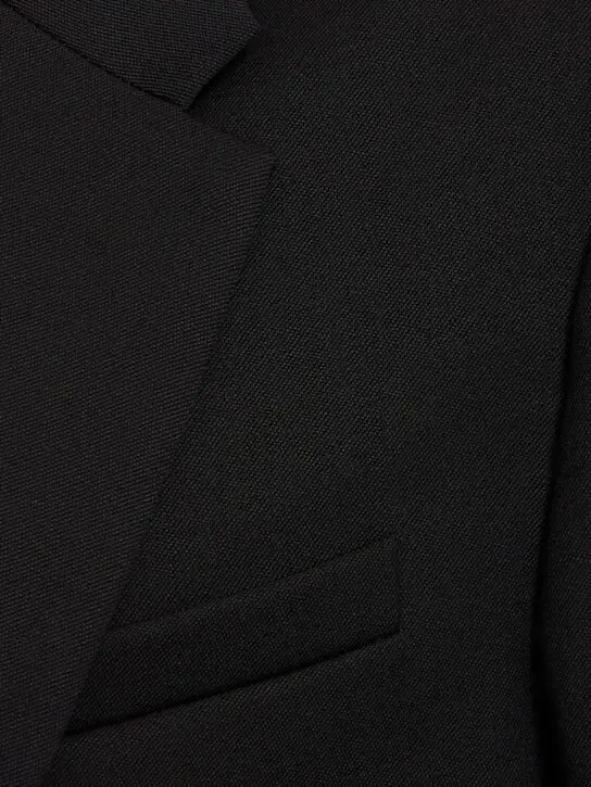 Wardrobe.NYC Lapel Long-sleeved Suit Jacket