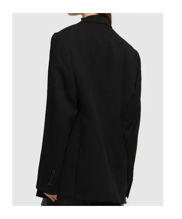 Wardrobe.NYC Lapel Long-sleeved Suit Jacket