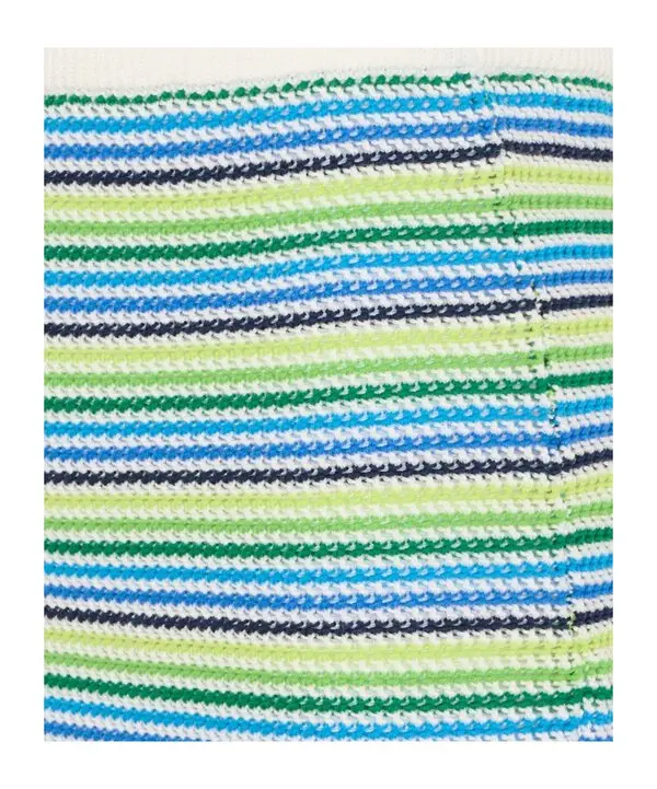 Casablanca Striped Elastic-waist Skirt - Blue