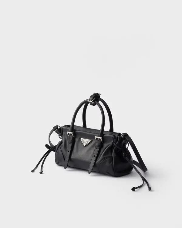 Prada Karin Small Leather Bag - Black