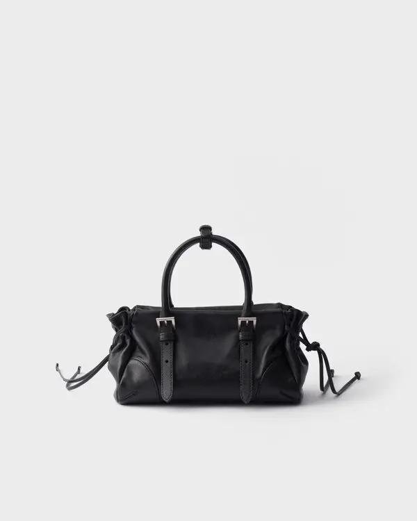 Prada Karin Small Leather Bag - Black