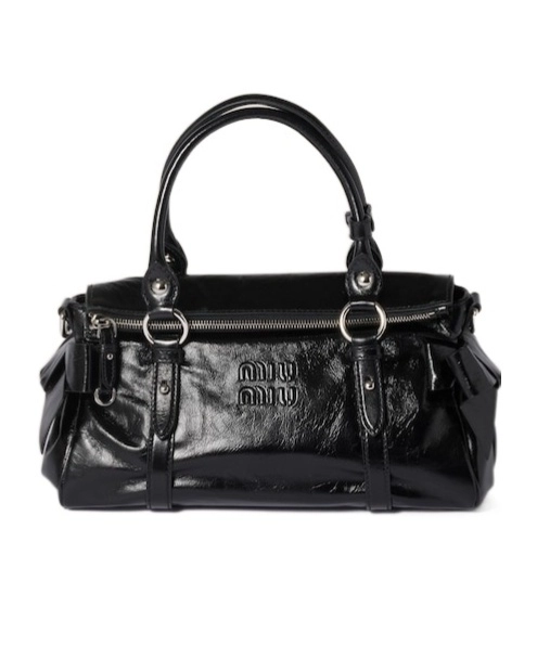 Miu Miu Shiny Leather Handbag
