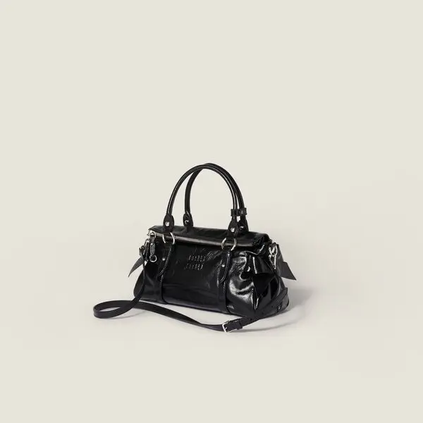 Miu Miu Shiny Leather Handbag