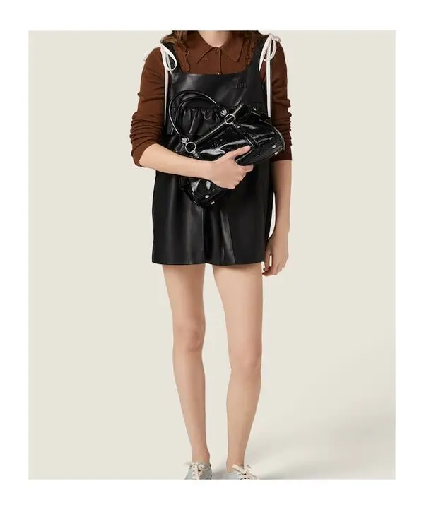 Miu Miu Shiny Leather Handbag