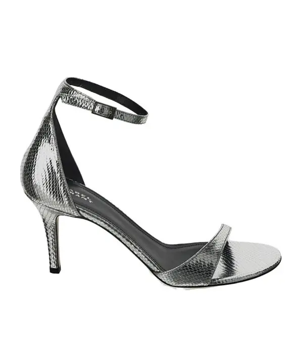Isabel Marant Étoile Ailisa 80mm Snakeskin Leather Stiletto Sandals - Black