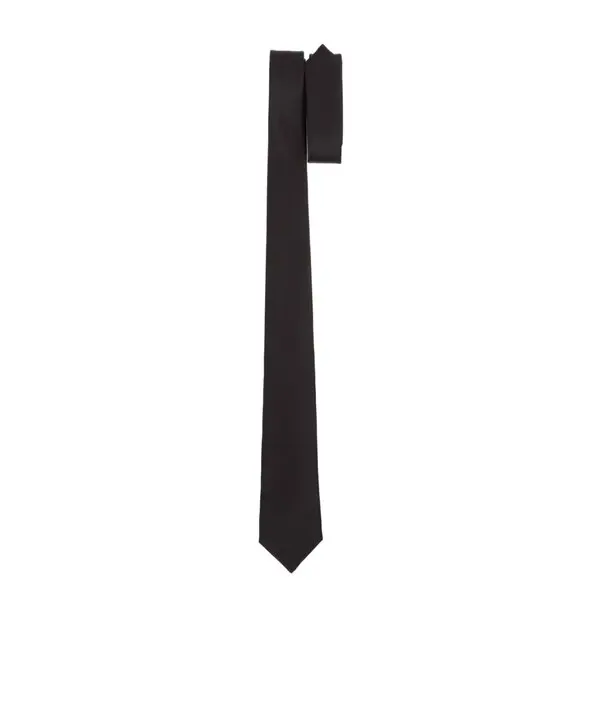 Valentino Garavani Vlogo Signature Silk Tie - Black