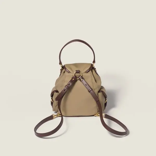 Miu Miu Chino And Leather Backpack