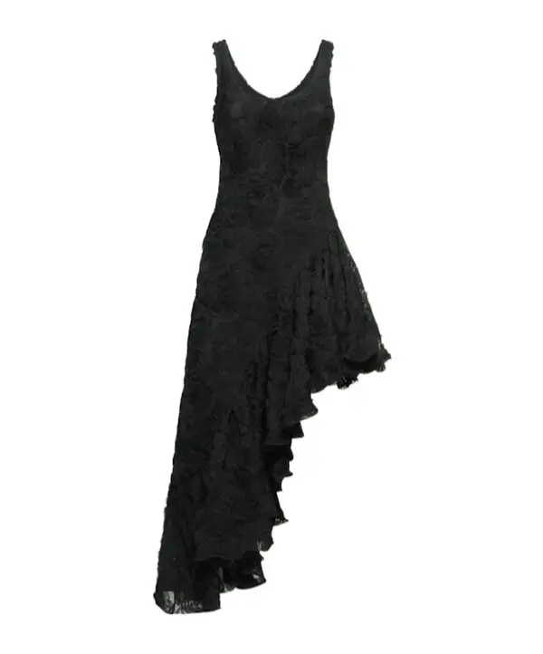 ROTATE BY BIRGER CHRISTENSEN Pleated Floral Mesh Dress