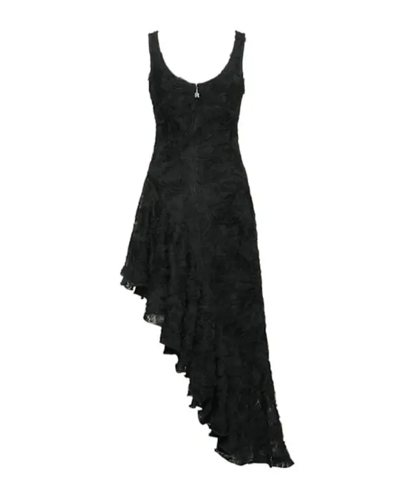 ROTATE BY BIRGER CHRISTENSEN Pleated Floral Mesh Dress