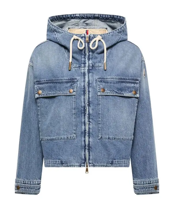 Moncler Ecrevisse 3-in-1 Denim Down Jacket