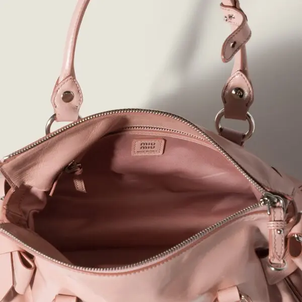 Miu Miu Shiny Leather Handbag