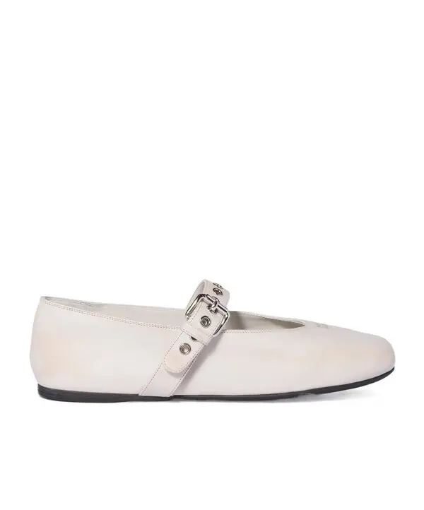 Miu Miu Nappa Leather Ballerinas