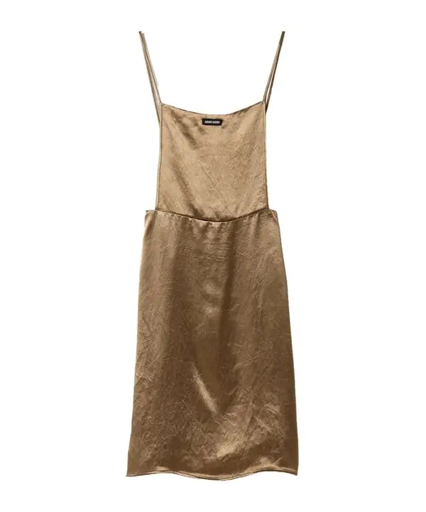 Miu Miu Satin Jacquard Logo Dress