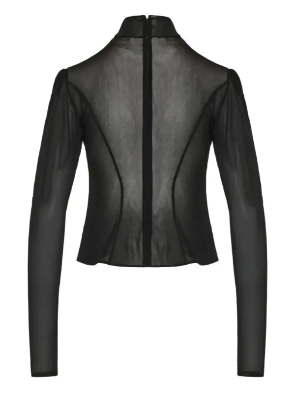 Rabanne Beaded Long-sleeve Top