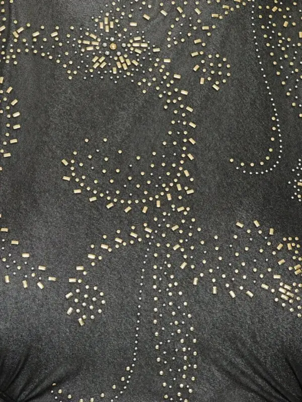 Rabanne Beaded Long-sleeve Top