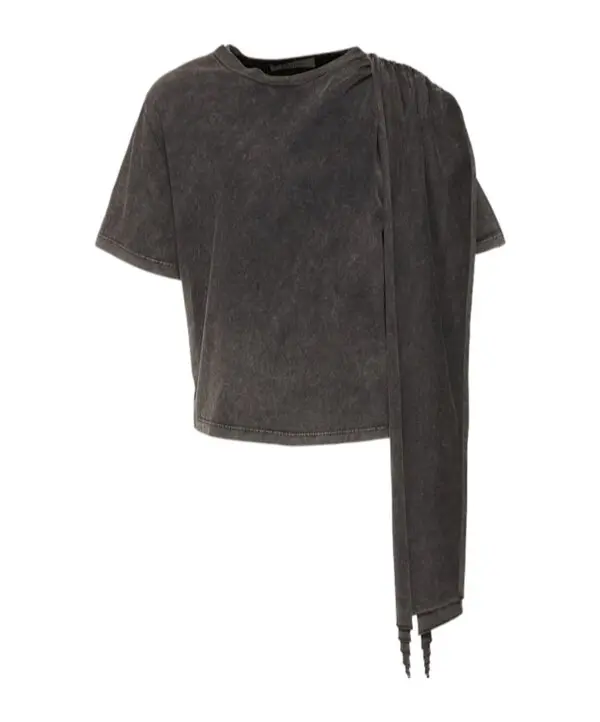 Giuseppe Di Morabito Cotton Jersey Ruched T-shirt