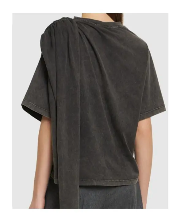 Giuseppe Di Morabito Cotton Jersey Ruched T-shirt