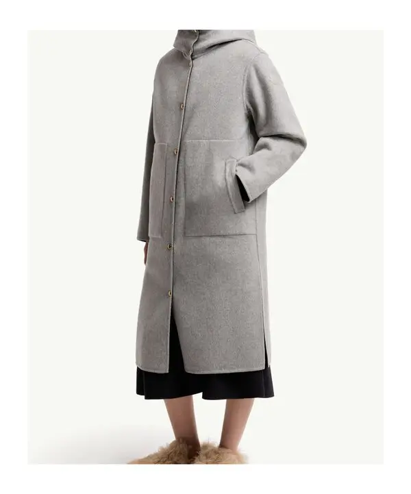 Moncler Anthrene 3-in-1 Wool Cashmere Blend Hooded Down Jacket