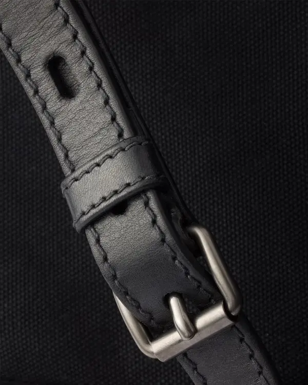 Prada Route Canvas And Leather Shoulder Bag