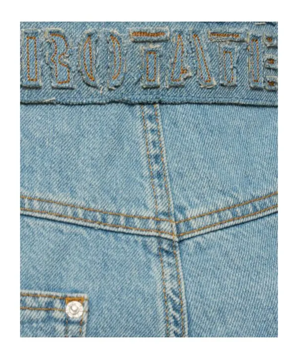 ROTATE BY BIRGER CHRISTENSEN Logo Wide-leg Denim Trousers