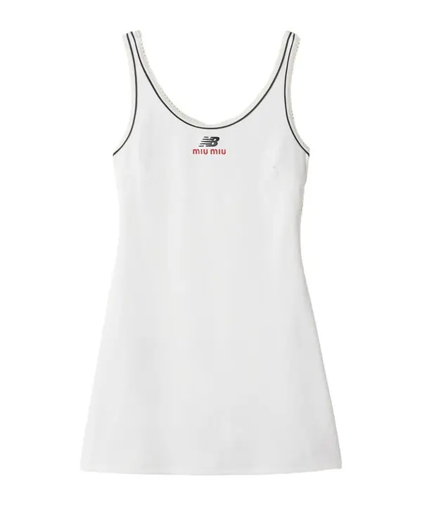 Miu Miu Sleeveless Halterneck Mini Dress