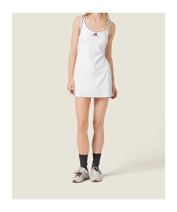 Miu Miu Sleeveless Halterneck Mini Dress