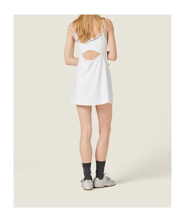 Miu Miu Sleeveless Halterneck Mini Dress