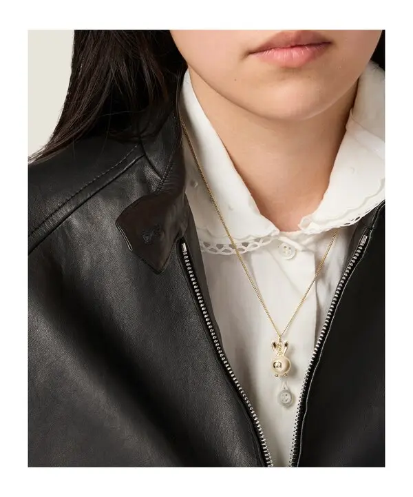 Miu Miu Metal Necklace With Pendant