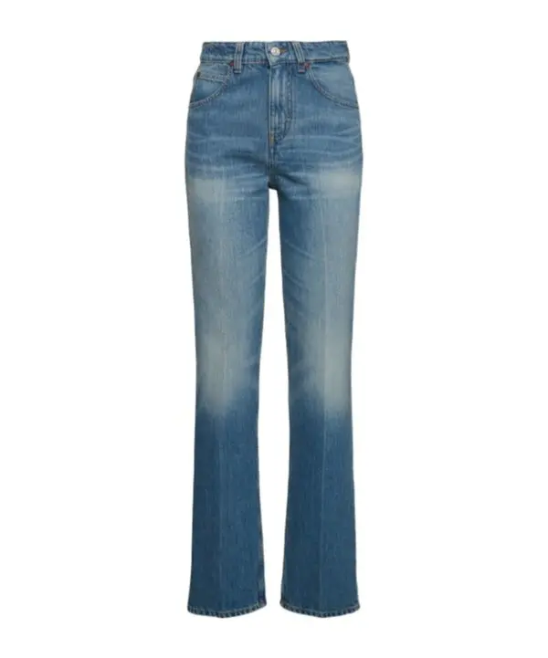 Victoria Beckham Horn Faded Jeans