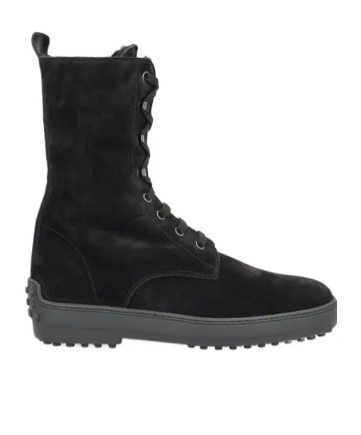 TOD'S Lace-up Ankle Boots - Black