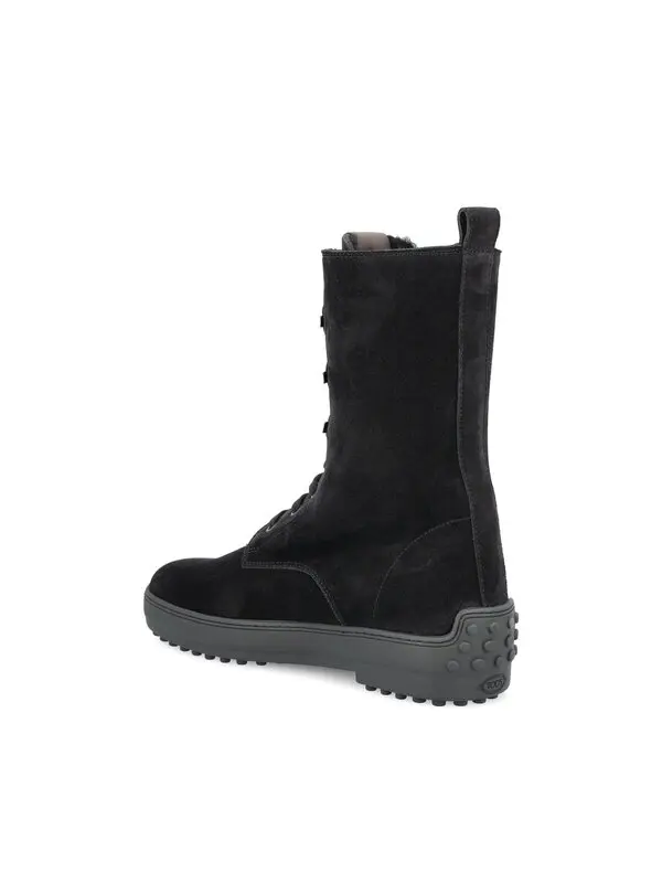 TOD'S Lace-up Ankle Boots - Black