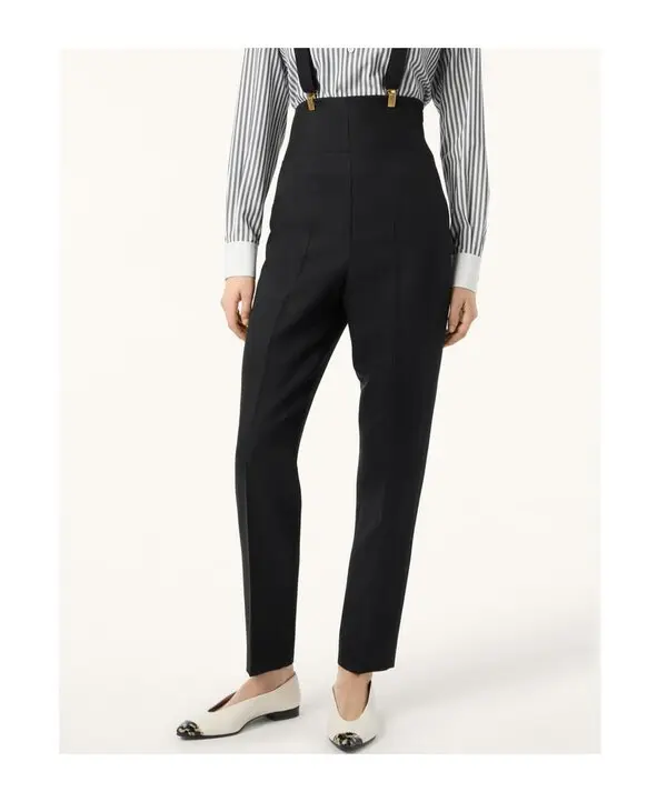 Loro Piana High-waisted Tapered Pleated Trousers