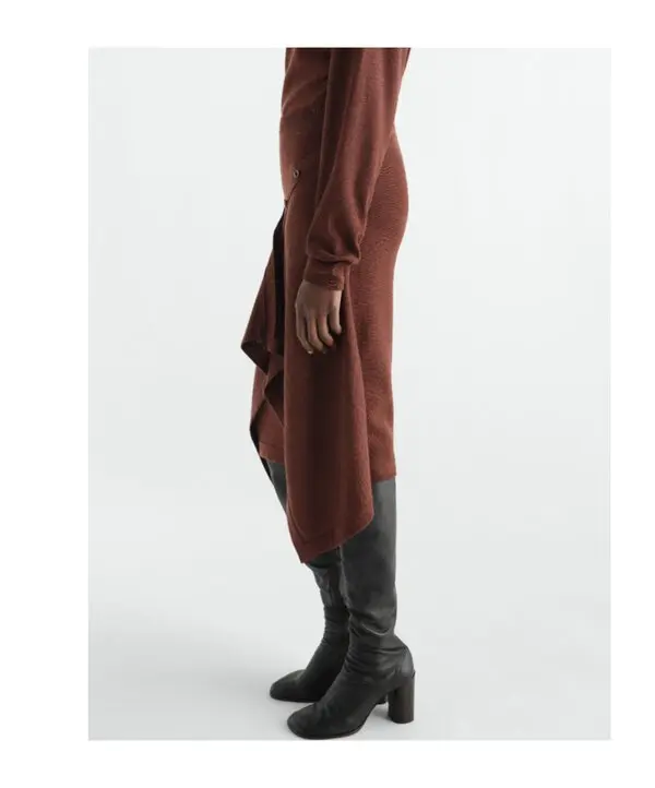 LEMAIRE Buttoned Skirt In Merino Wool Blend