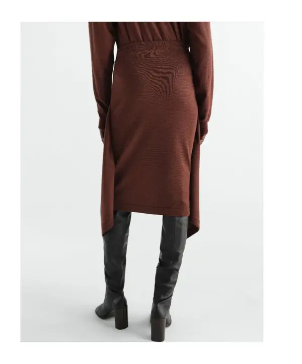 LEMAIRE Buttoned Skirt In Merino Wool Blend