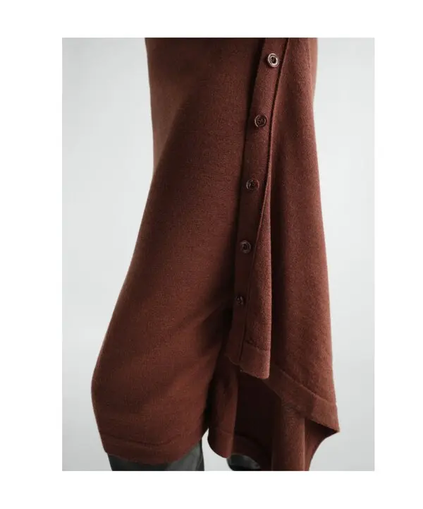 LEMAIRE Buttoned Skirt In Merino Wool Blend