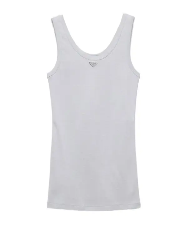 Prada Ribbed Knit Tank Top