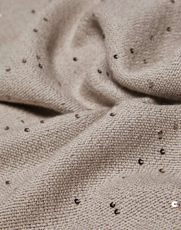 Brunello Cucinelli Sequin-embellished Frayed Scarf