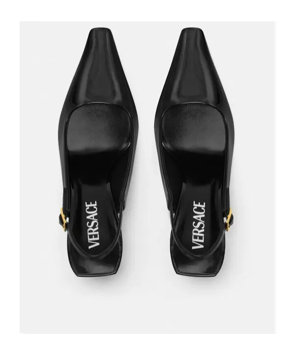 Versace V-shaped Heel Slingback Pumps