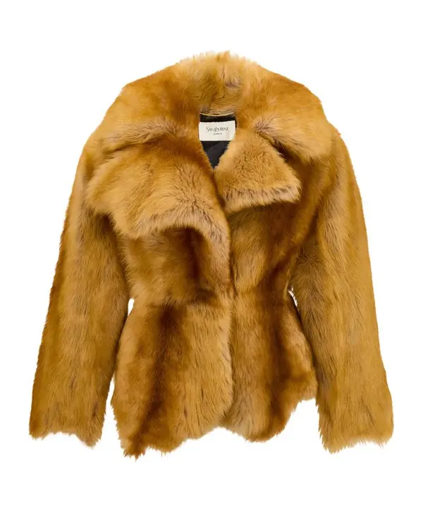 Saint Laurent Short Shearling Coat