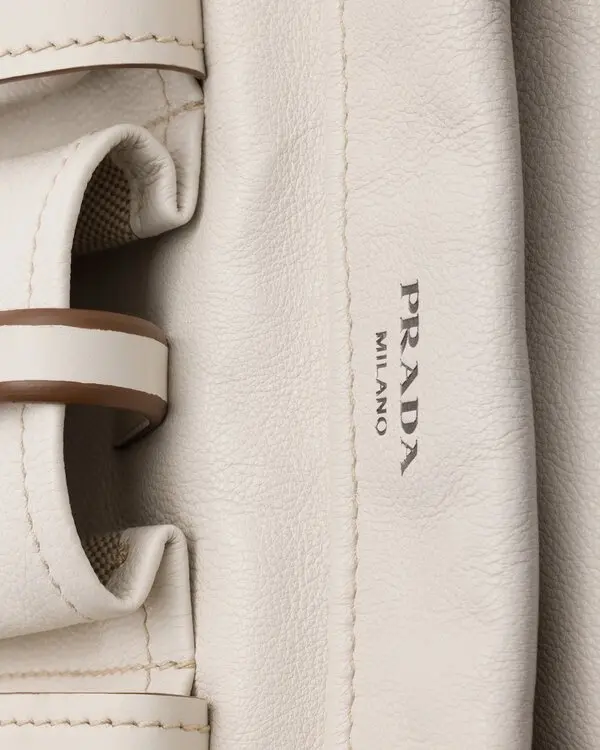 Prada Route Large Leather Tote Bag