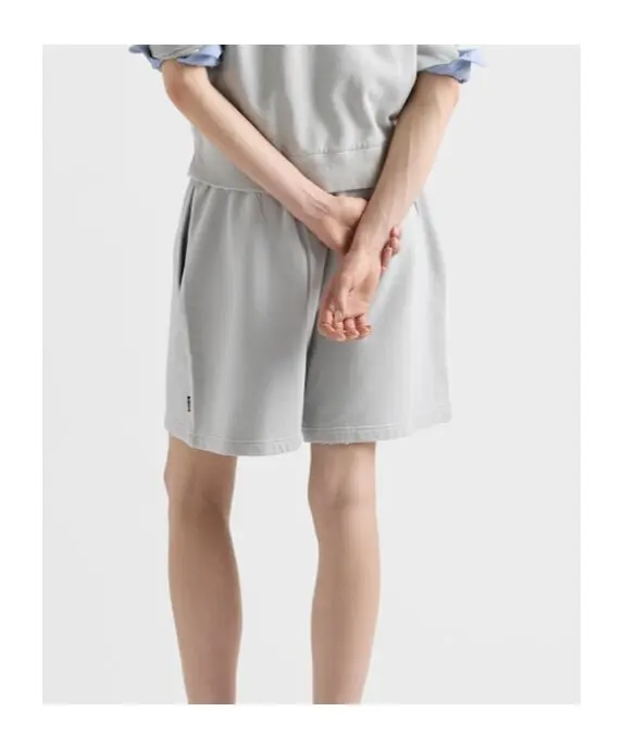 Prada Cotton Fleece Shorts